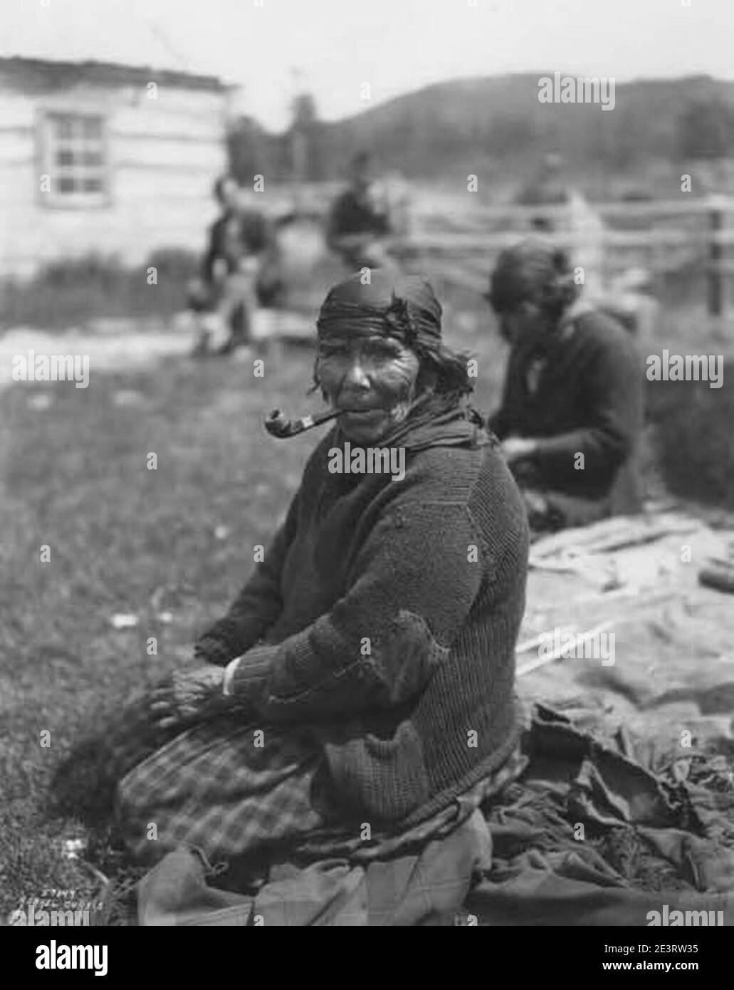 Woman smoking a pipe hi-res stock photography and images - Alamy
