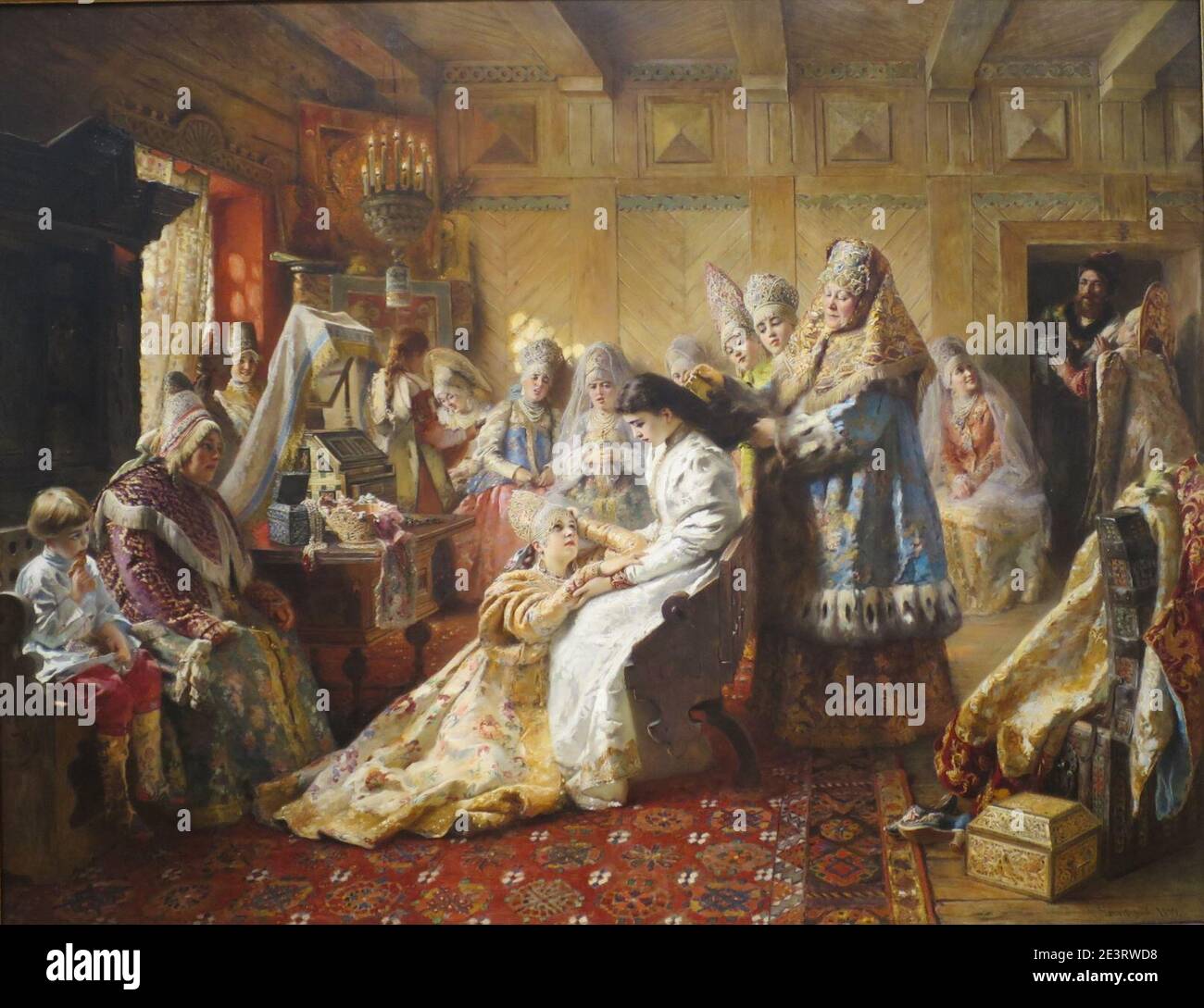 The Russian Bride's Attire by Konstantin Makovsky, California Palace of ...