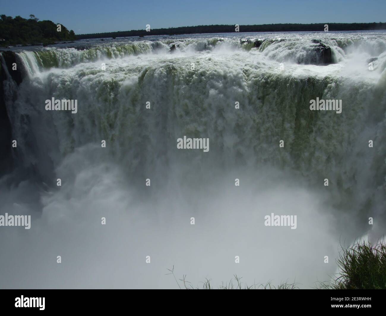 The Iguazu Falls view from the Argentine side Stock Photo - Alamy