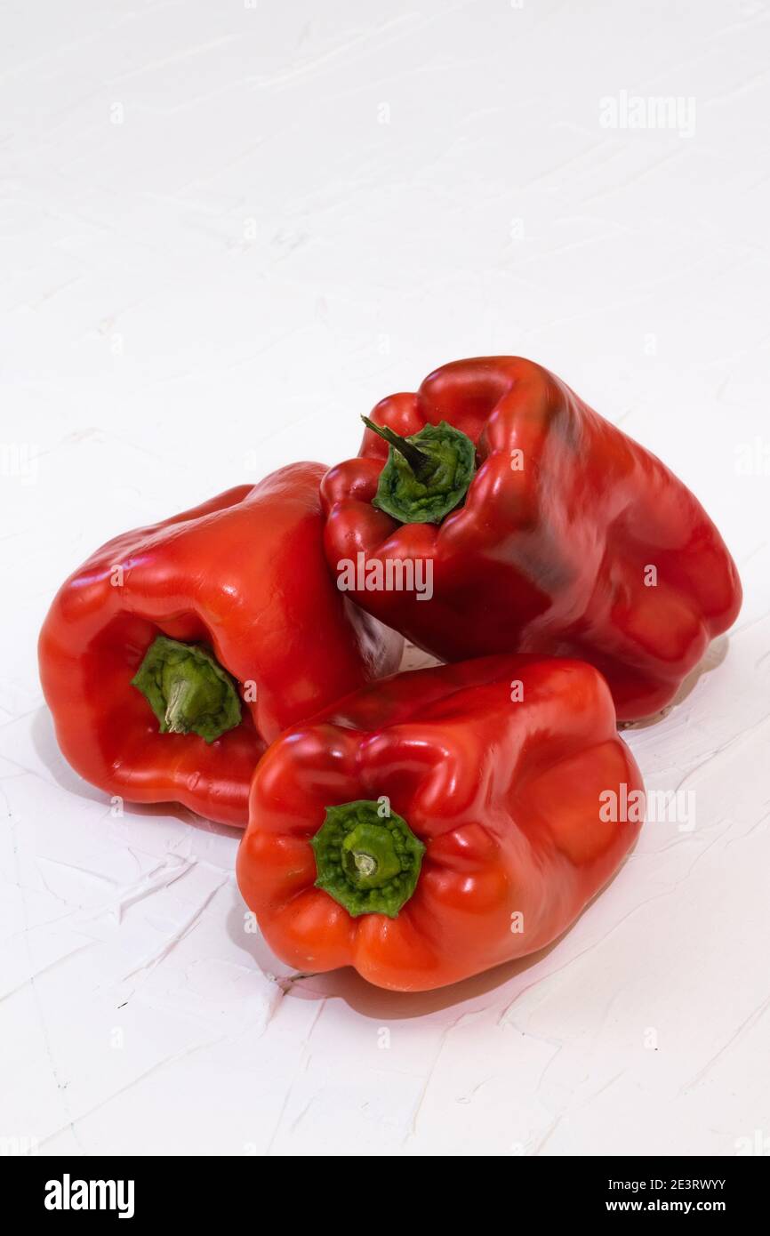 Three bell peppers from kitchen hi-res stock photography and images - Alamy