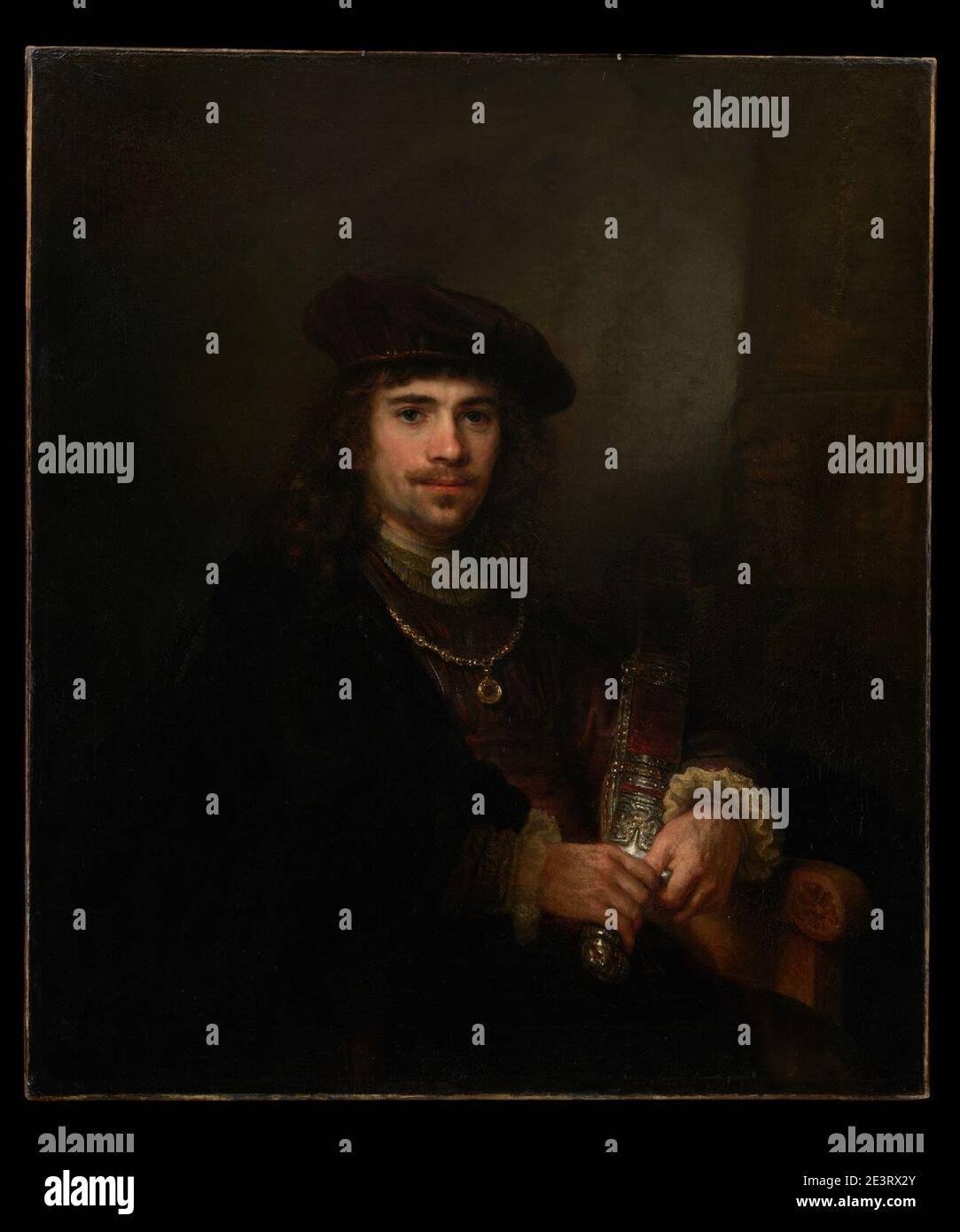 Man with a Sword, Rembrandt van Rijn and Workshop, 1644 Stock Photo - Alamy