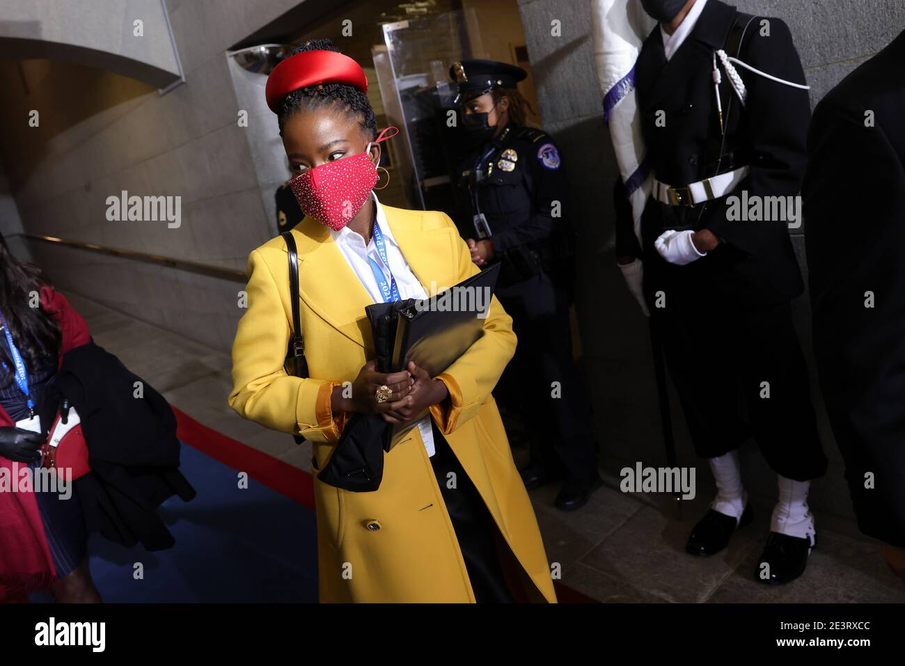 Washington, DC, USA. 20th Jan, 2021. National youth poet laureate ...