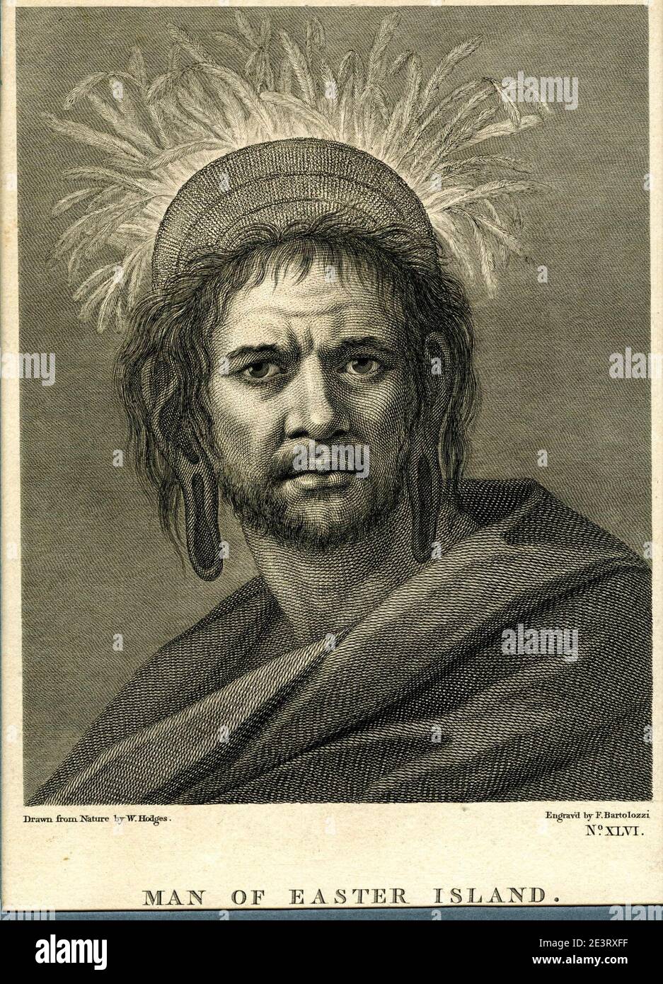 Man of Easter Island Stock Photo - Alamy