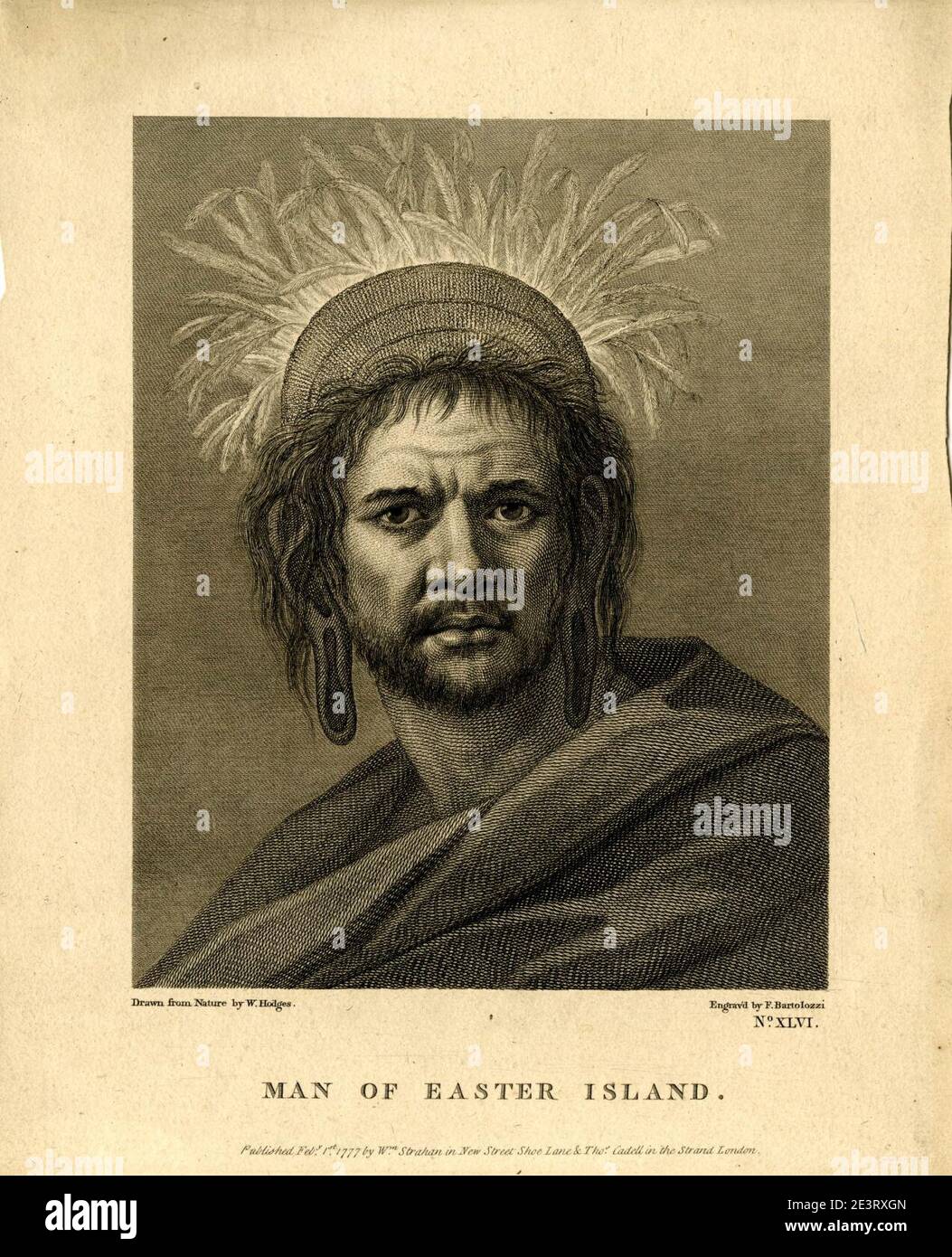 Man of Easter Island Stock Photo - Alamy