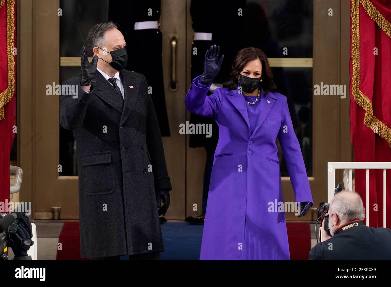 President-elect Kamala Harris and her husband Doug Emhoff, arrive for ...