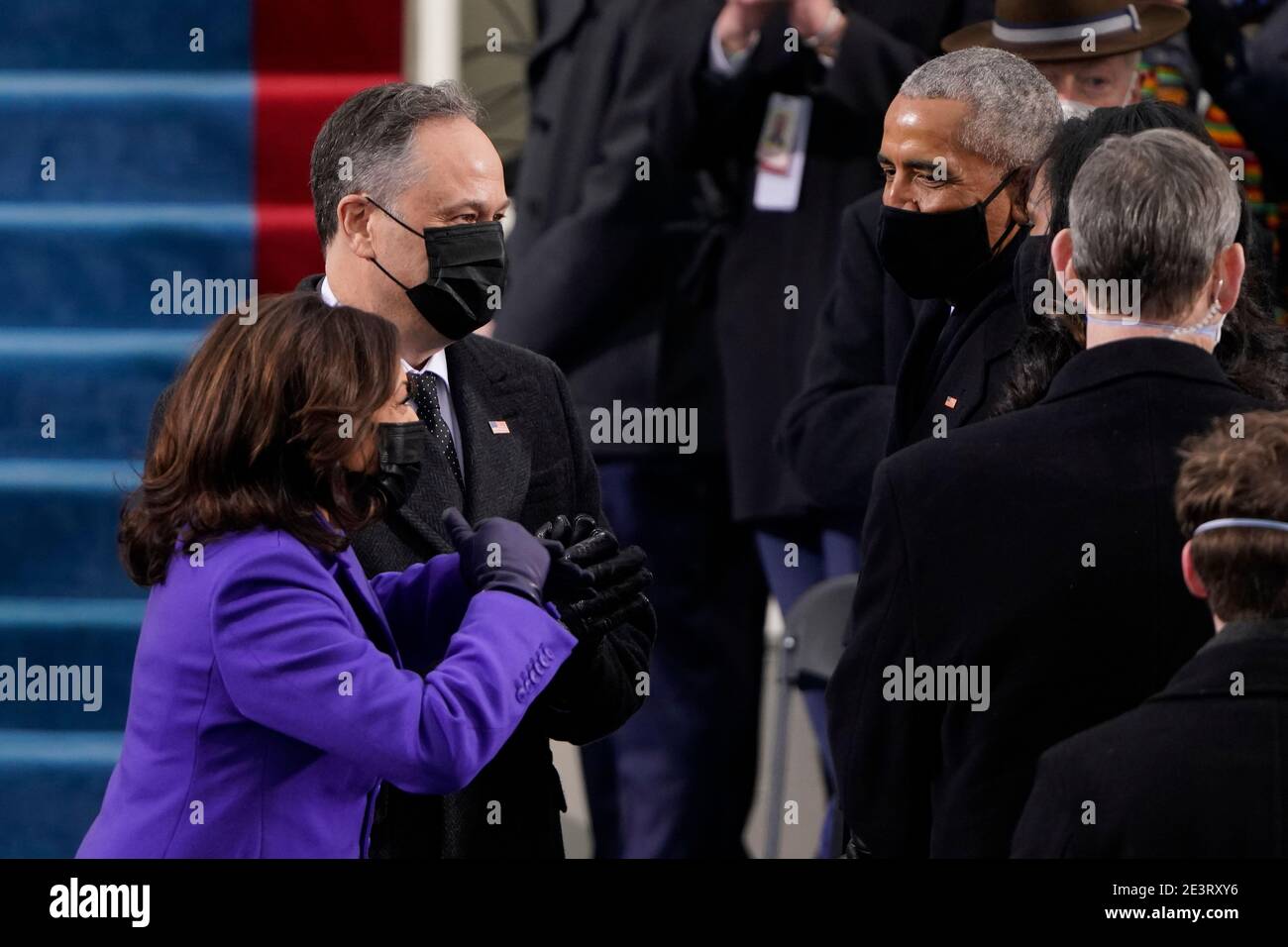 President-elect Kamala Harris and her husband Doug Emhoff, arrive and ...