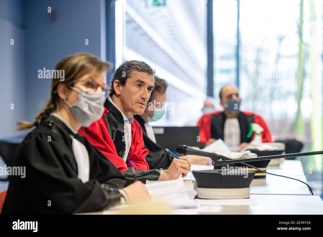 president of the court Jo Daenen pictured during the assizes jury ...