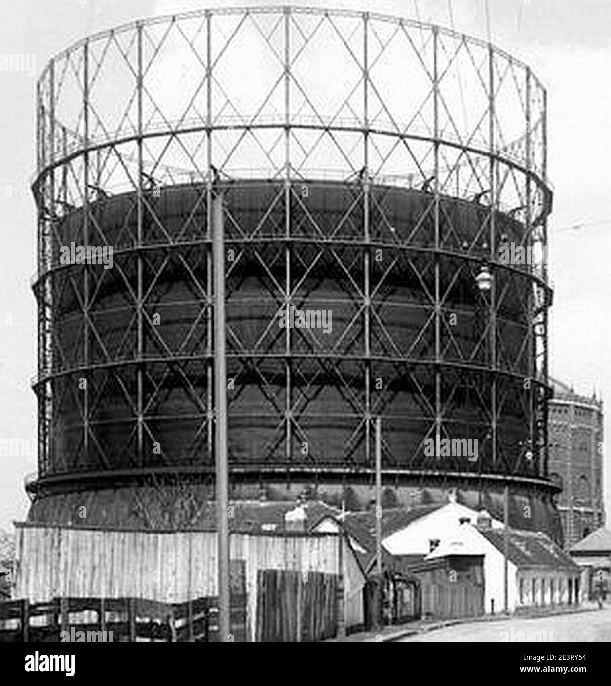 Gasometer historic Black and White Stock Photos & Images - Alamy