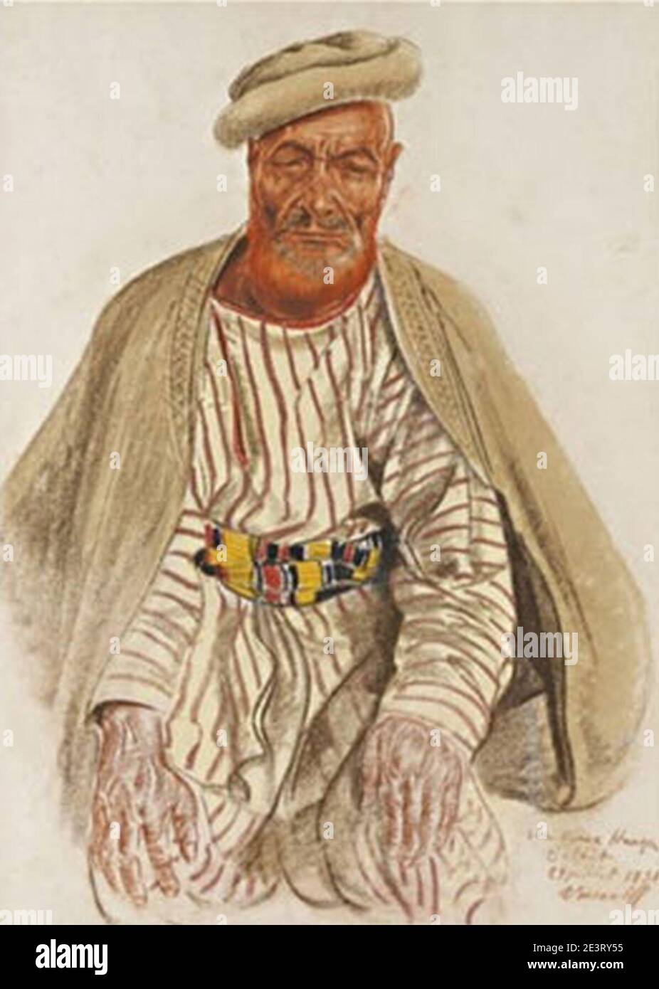 Man from Hunza tribe by A.Yakovlev (1931 Stock Photo - Alamy