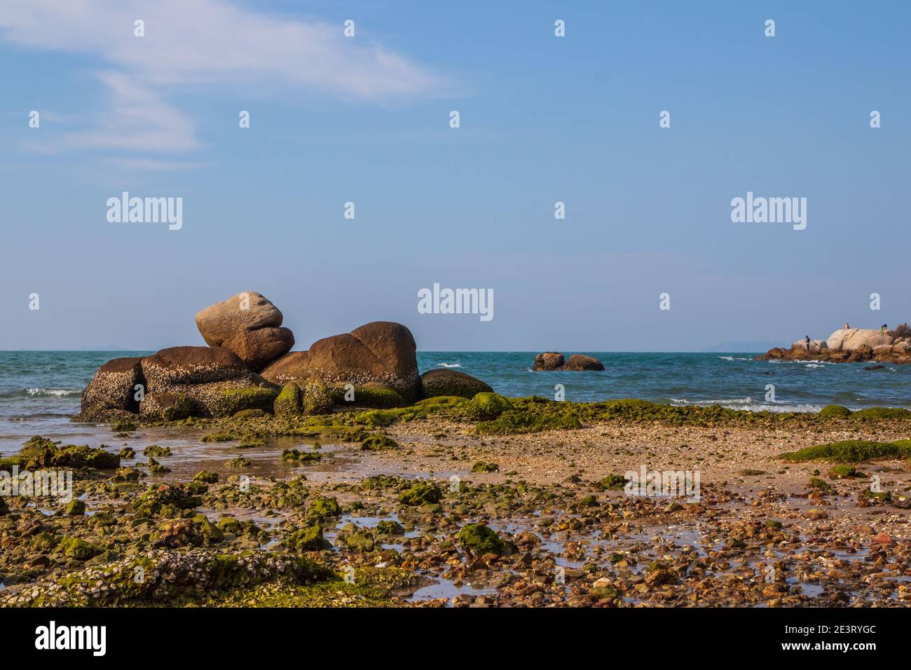 the coastline and the beach by the gulf of Thailand Asia Stock Photo ...