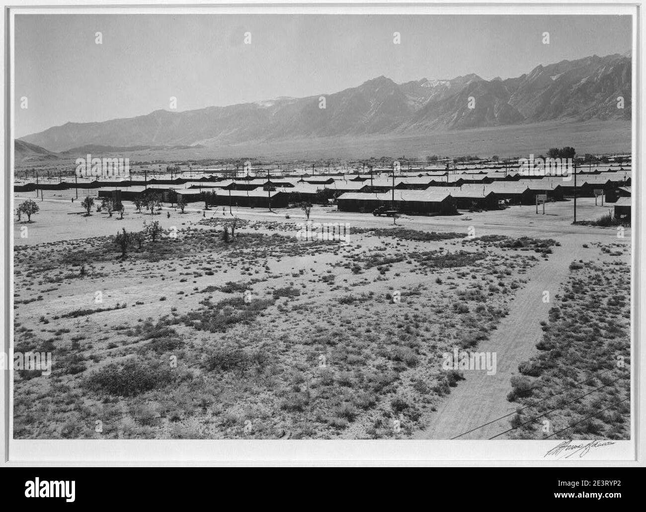 Manzanar War Relocation Center Stock Photo - Alamy
