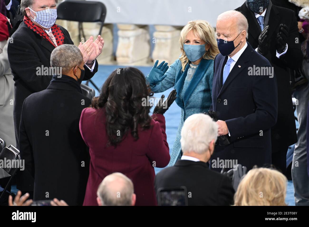 US President-elect Joe Biden and incoming US First Lady Jill Biden are ...