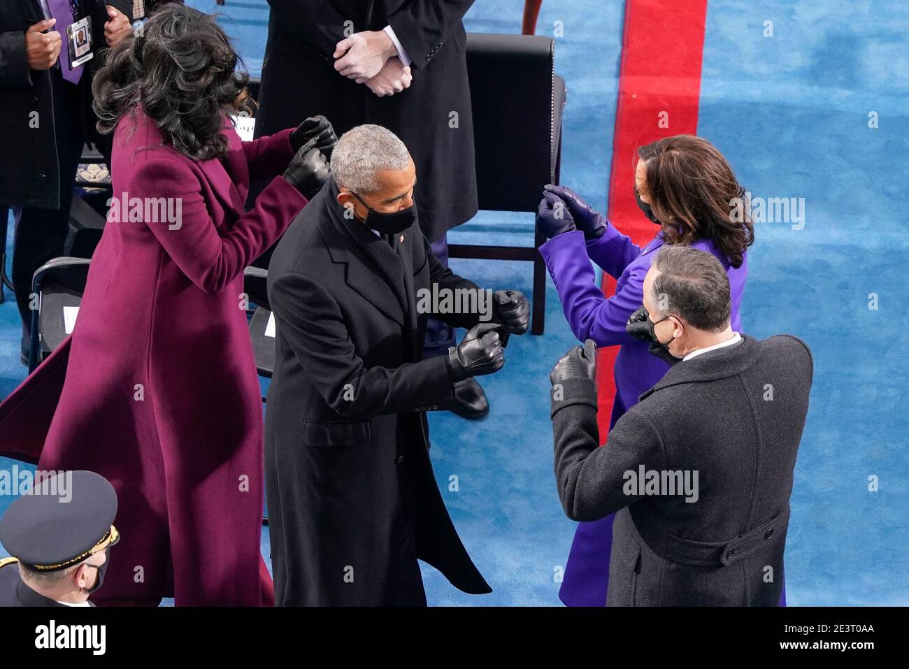President-elect Kamala Harris and her husband Doug Emhoff, arrive and ...