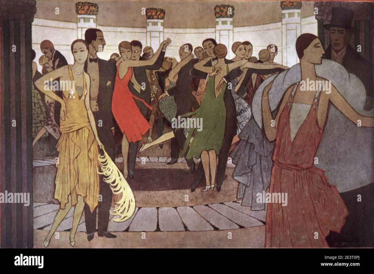 Manuel Orazi - Paris la nuit, dans un dancing de Montmartre Stock Photo ...