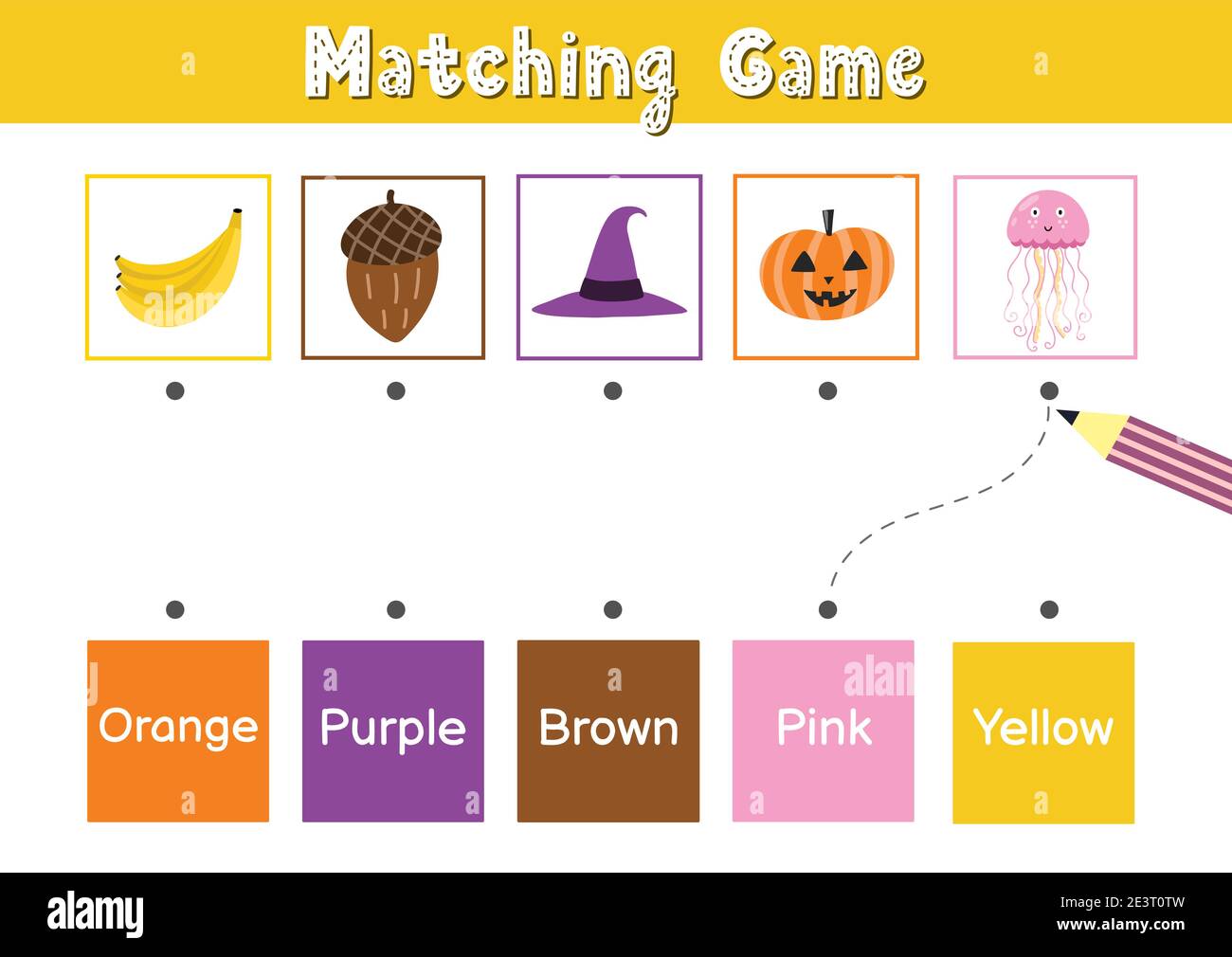 Match elements by color. Educational game for school and preschool ...