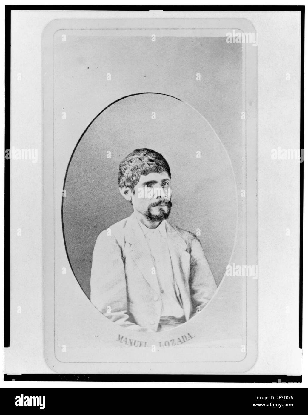 Manuel Lozada, half-length portrait, turned slightly right Stock Photo ...
