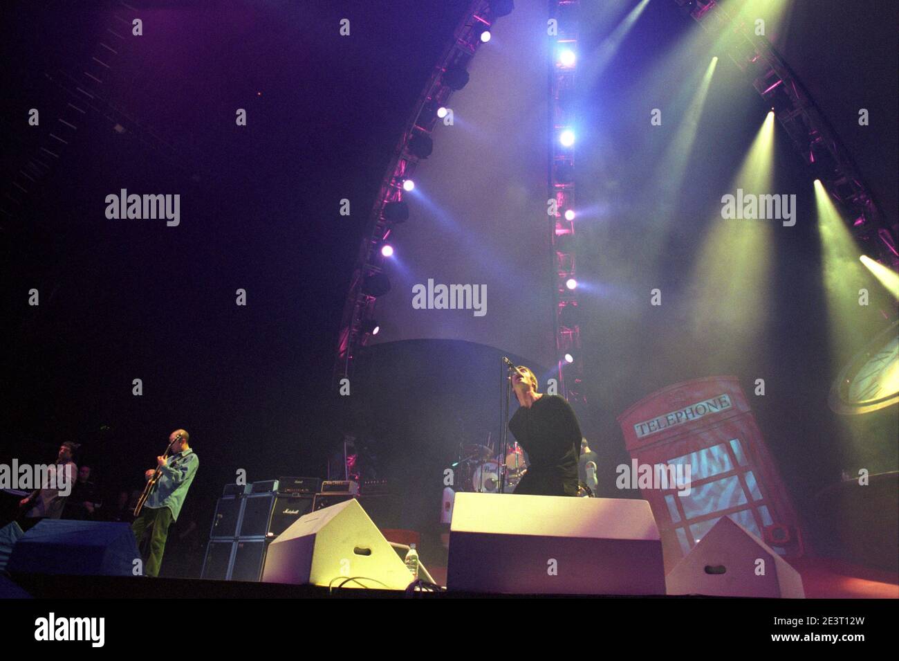 Oasis in Concert at Wembley Arena in London, UK. 16th December 1997 ...