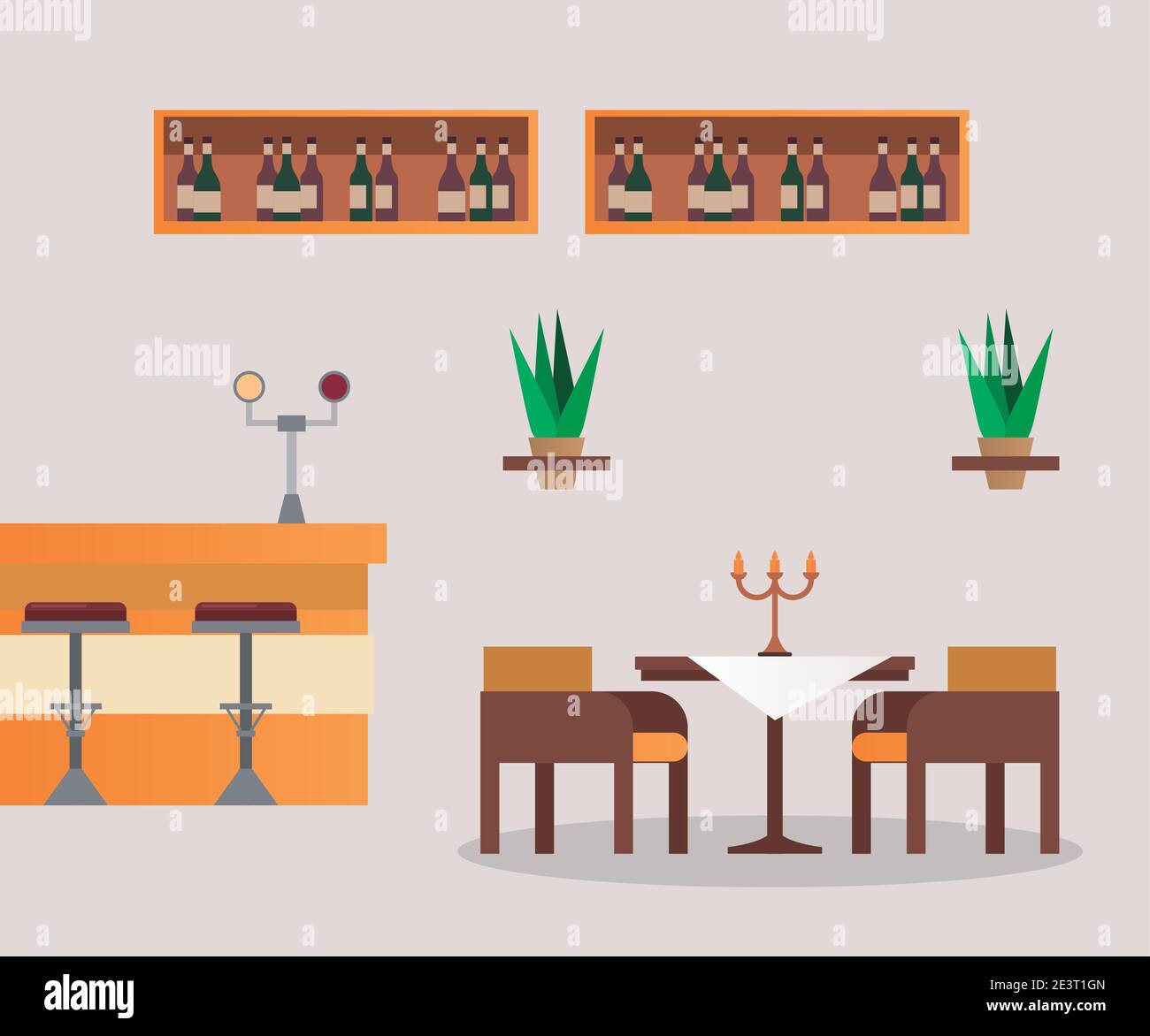 Shelf candles Stock Vector Images - Alamy