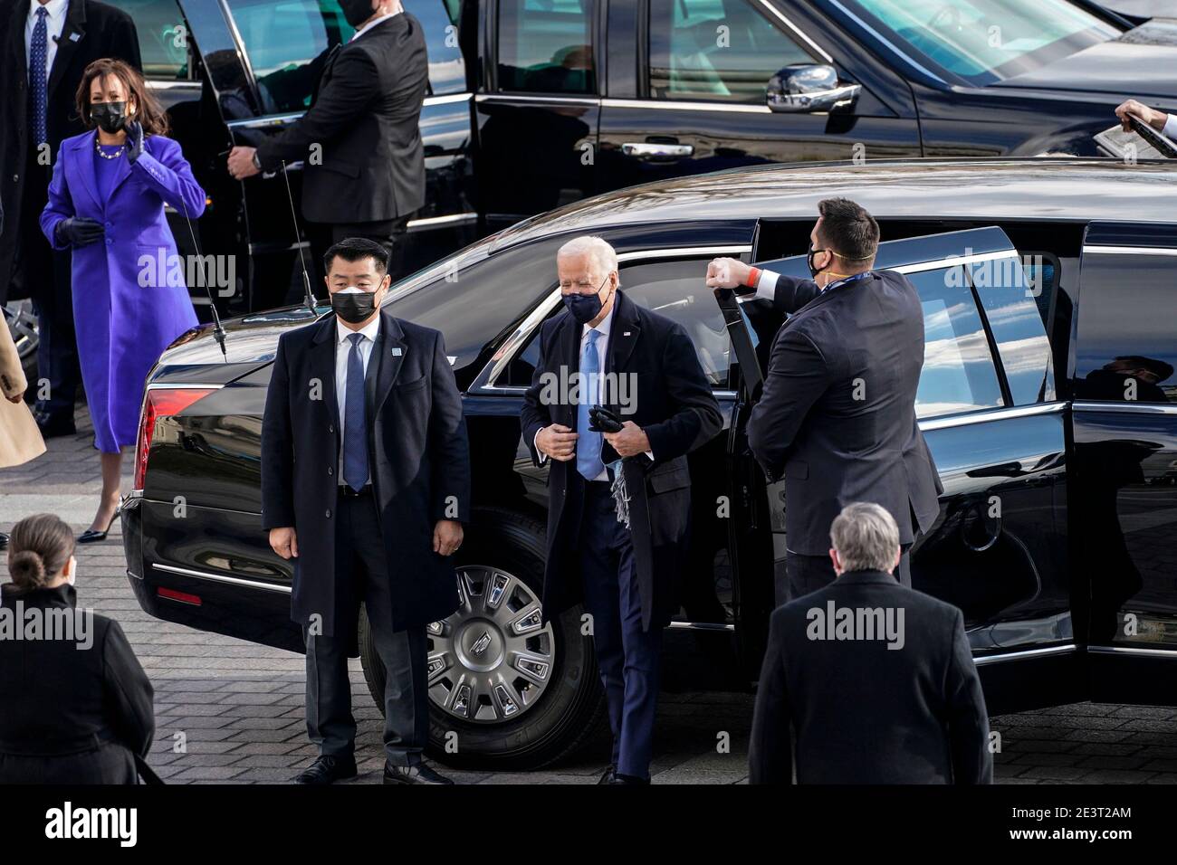 WASHINGTON, DC - JANUARY 20: President-elect Joe Biden arrives at the U ...