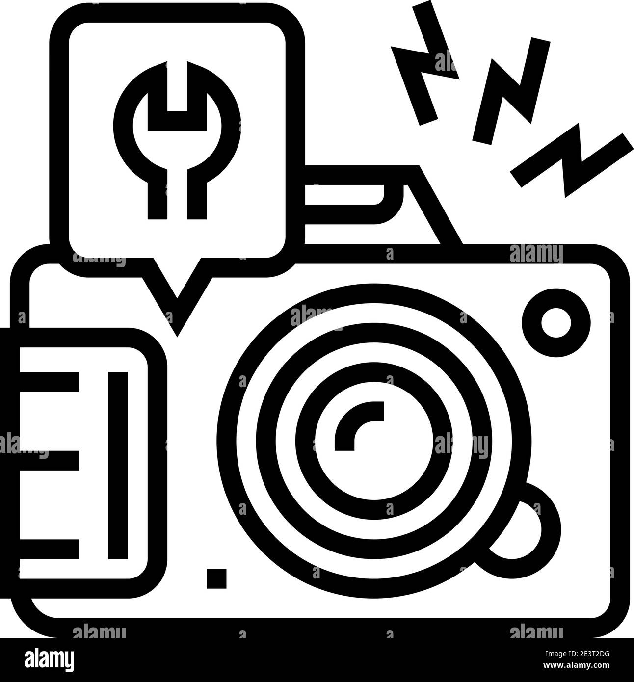 Damaged lens Stock Vector Images - Alamy