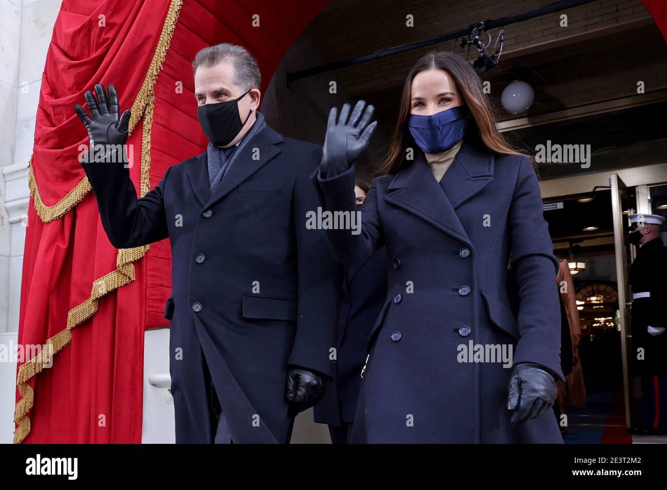Hunter Biden and Ashley Biden arrive before the inauguration of Joe ...