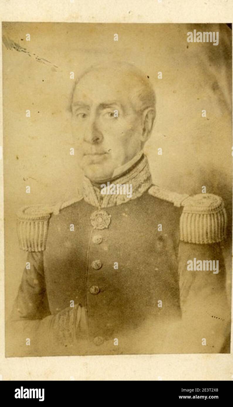 Manuel Blanco Encalada 1860 Stock Photo - Alamy