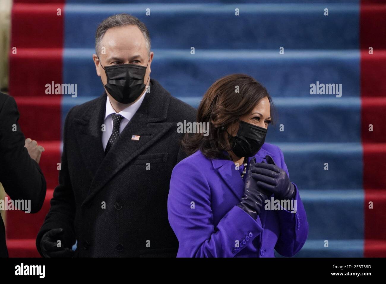 Vice President Kamala Harris and Douglas Emhoff arrive at the U.S ...