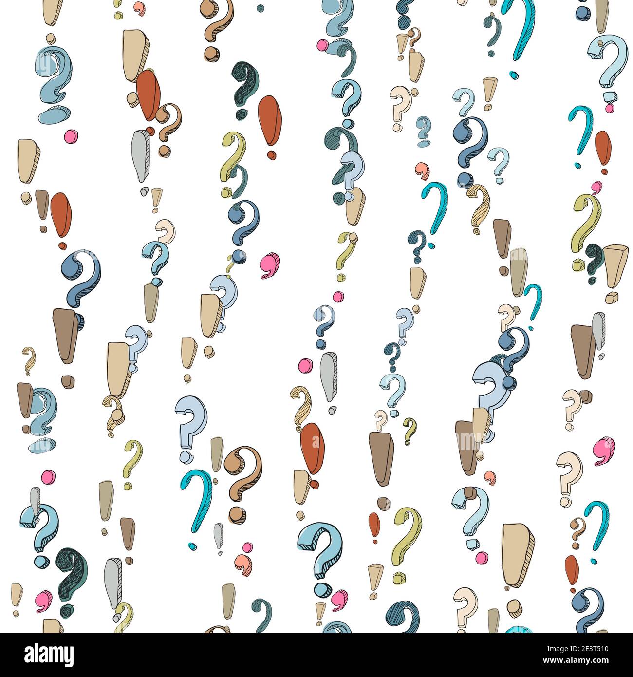 Seamless pattern doodle punctuation marks Stock Vector Image & Art - Alamy