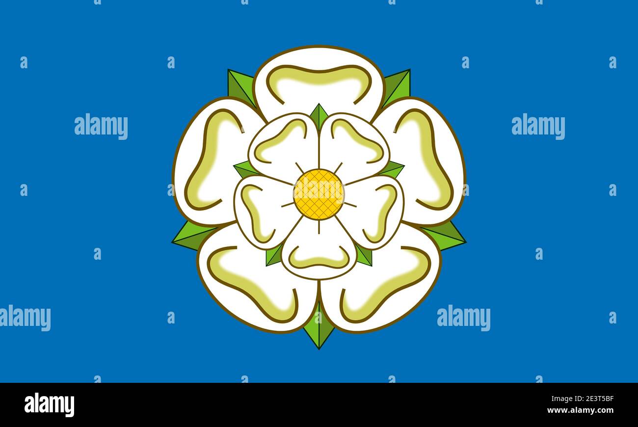 The Yorkshire flag is the flag of the historic house of York carried in ...