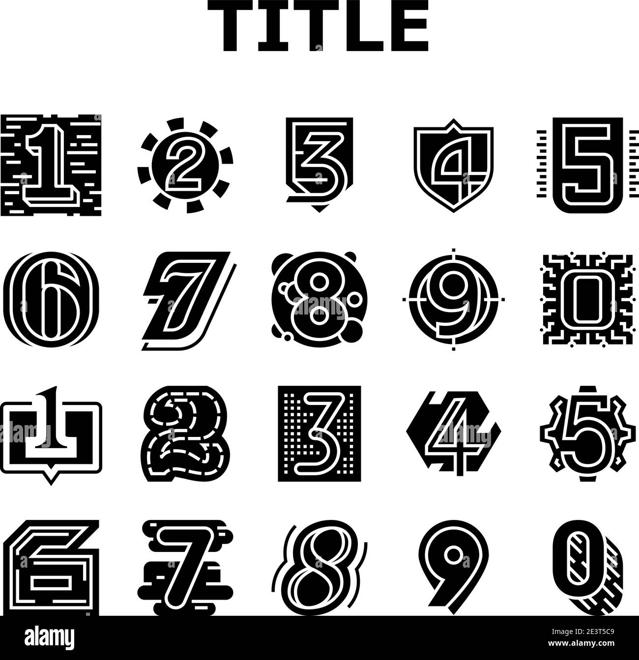 Numbers 1 2 3 4 5 6 7 8 9 0 Black and White Stock Photos & Images - Alamy