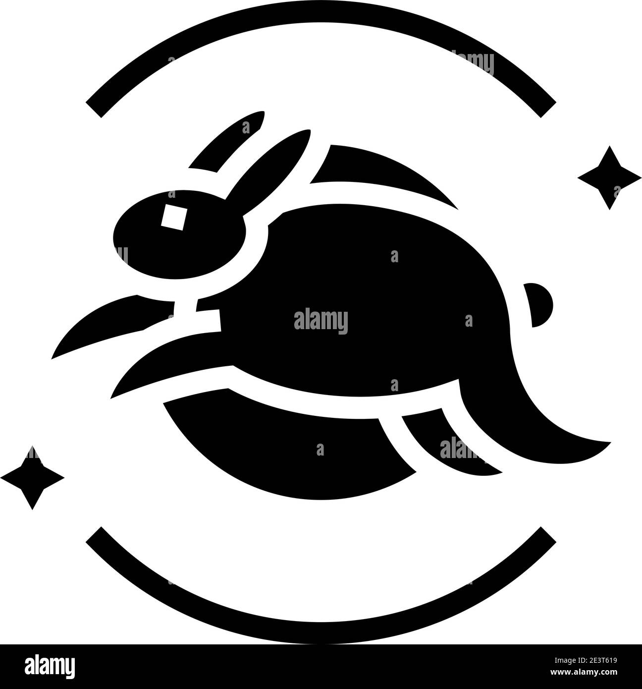 free bunny glyph icon vector illustration Stock Vector Image & Art - Alamy