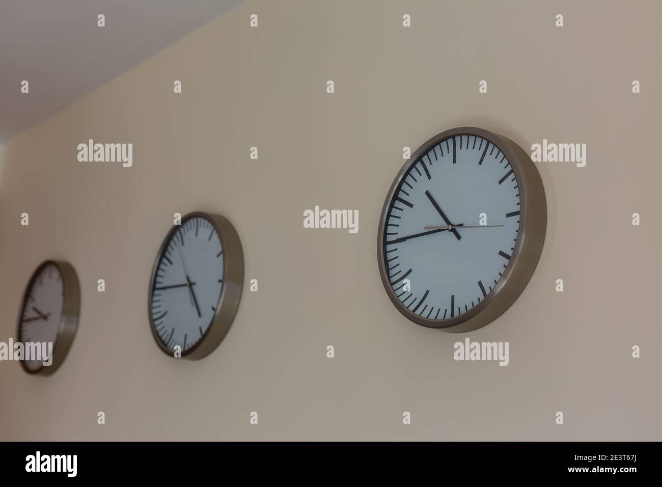 Aged wooden wall clocks hi-res stock photography and images - Alamy