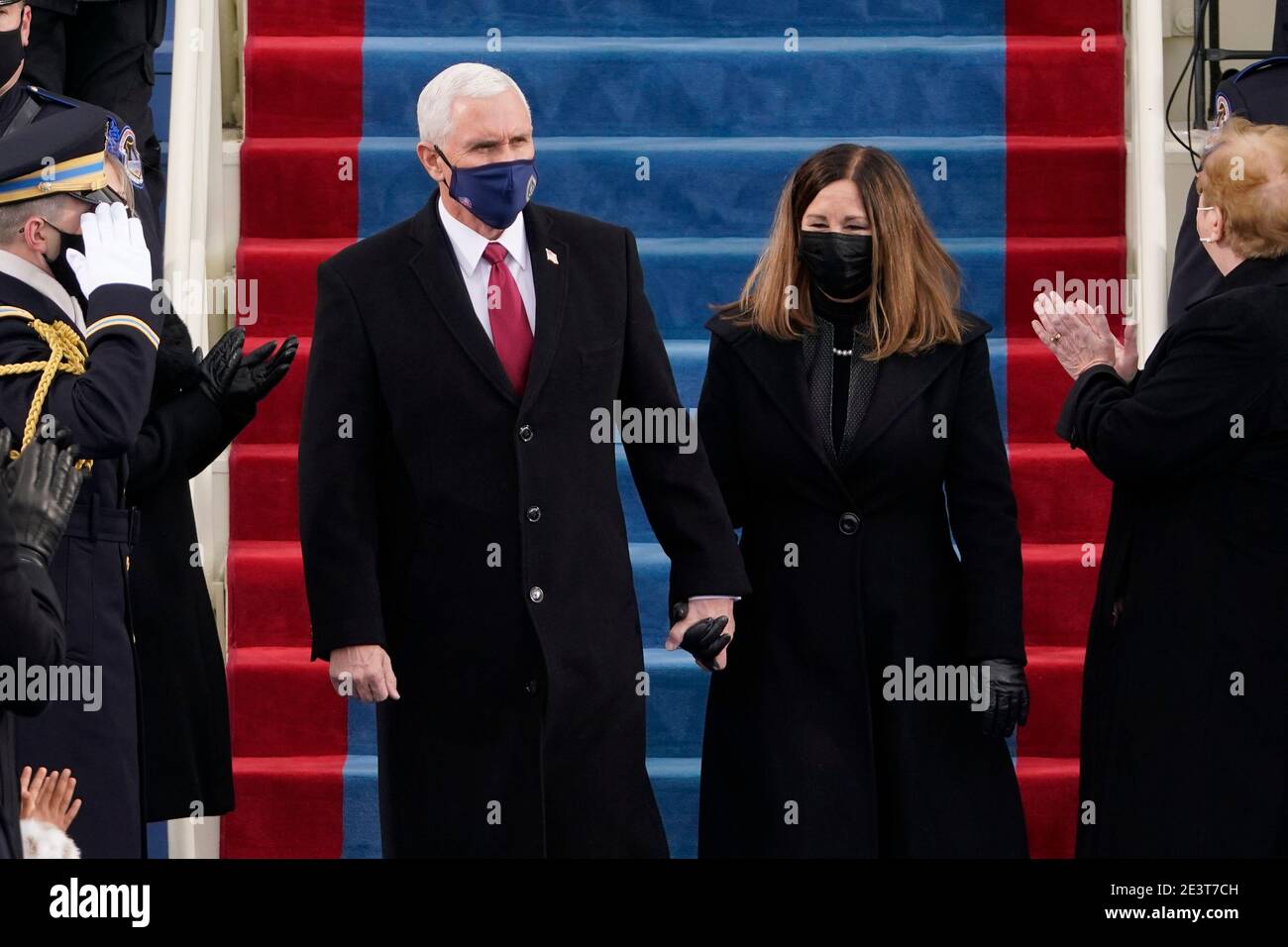 Vice President Mike Pence and his wife Karen, arrive for the 59th ...
