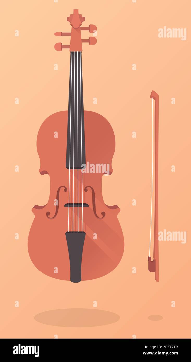 Cartoon Violin Bow