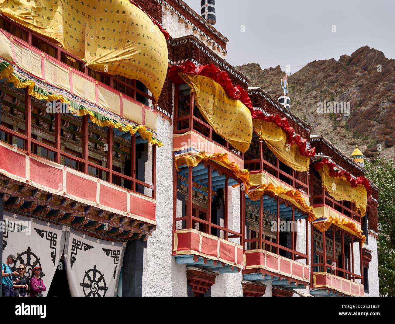 Traditional architecture of Hemis monastery in Ladakh Stock Photo - Alamy
