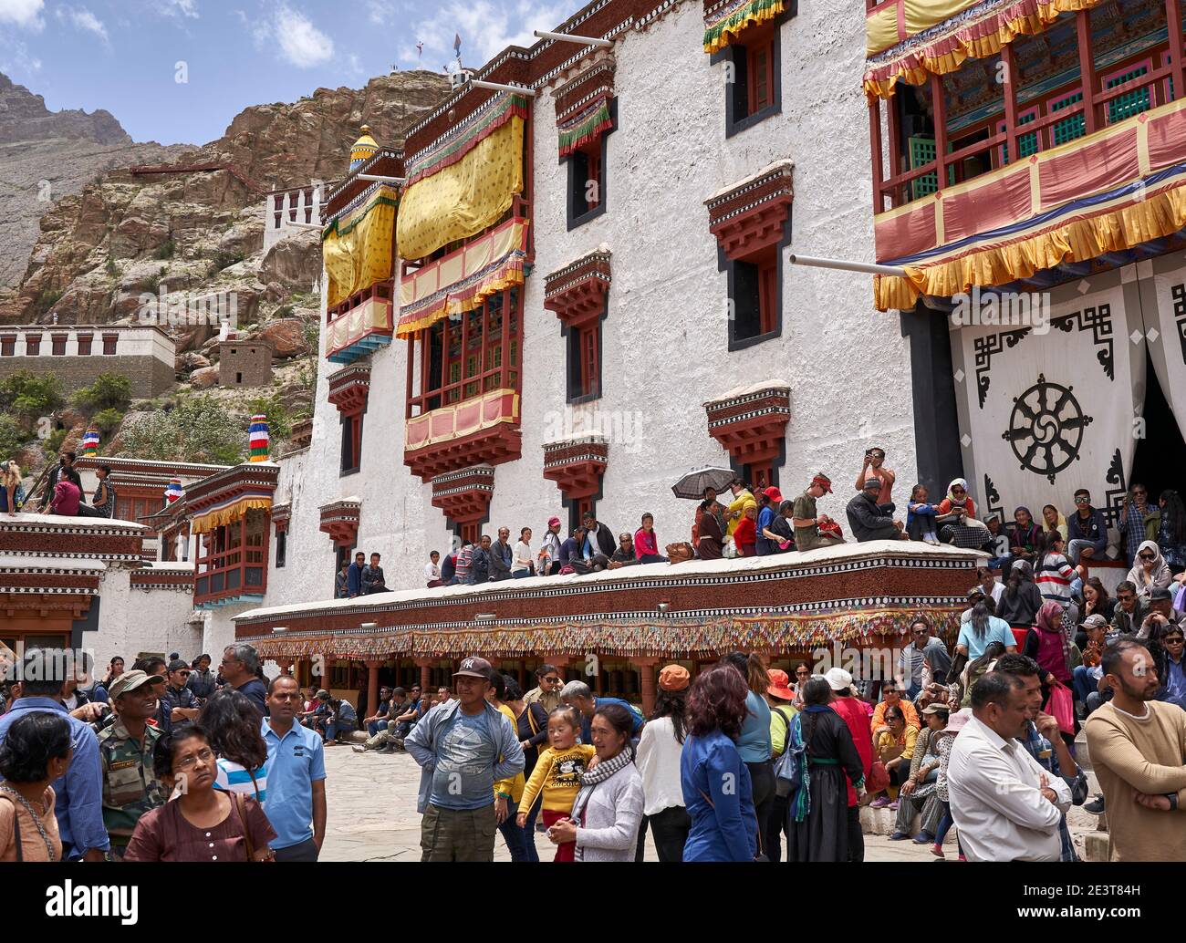 Crowd at Hemis Monastery in Ladakh, India Stock Photo - Alamy