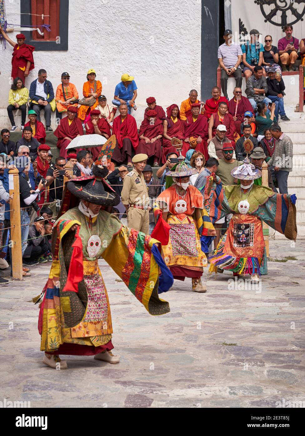 Traditional dance performance at Hemis festival in Ladakh Stock Photo ...