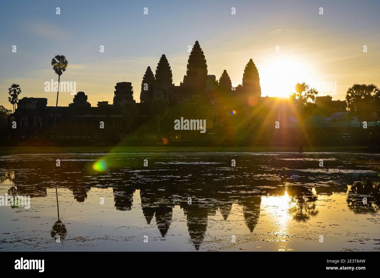 Sunrise at Angkor Wat, Cambodia Stock Photo - Alamy