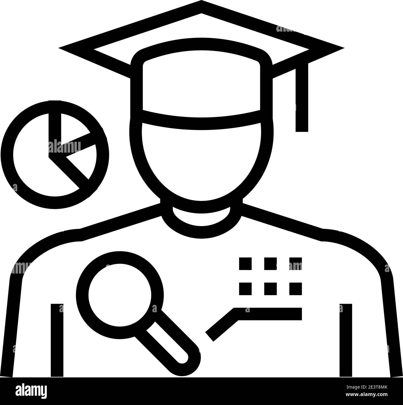 intelligence people value line icon vector illustration Stock Vector ...