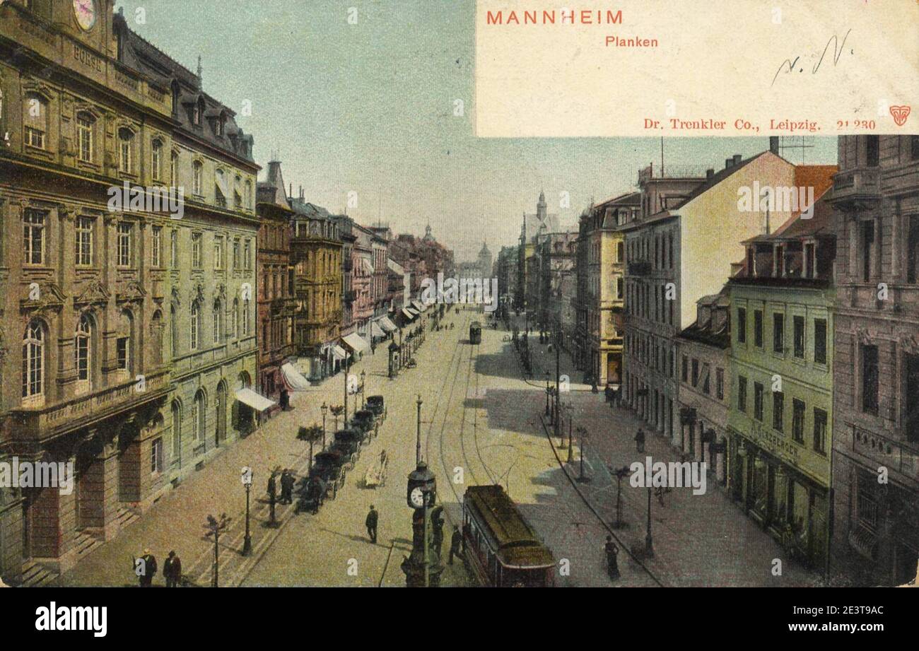 Planken mannheim hi-res stock photography and images - Alamy