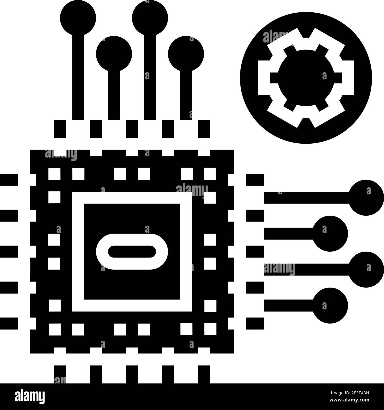 chip repair glyph icon vector illustration Stock Vector Image & Art - Alamy