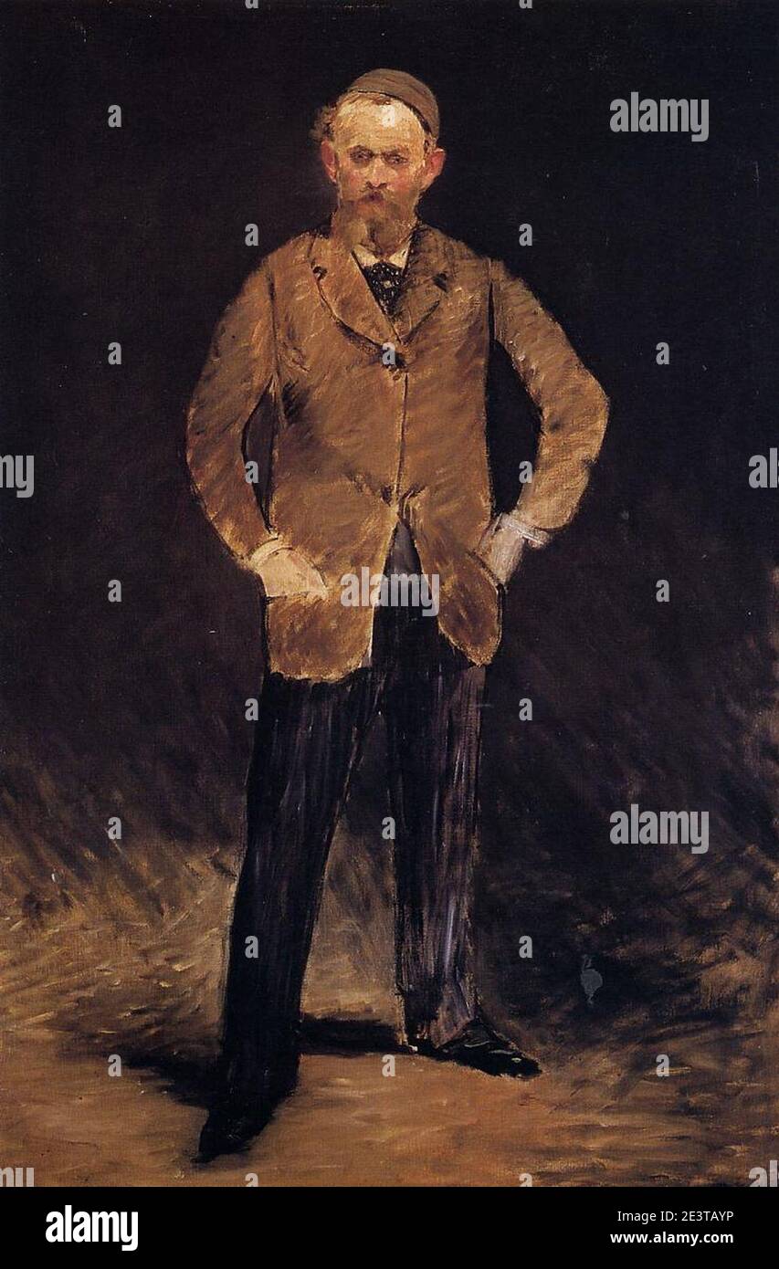 Manet Self Portrait with Skull-Cap 1878-1879 Stock Photo - Alamy