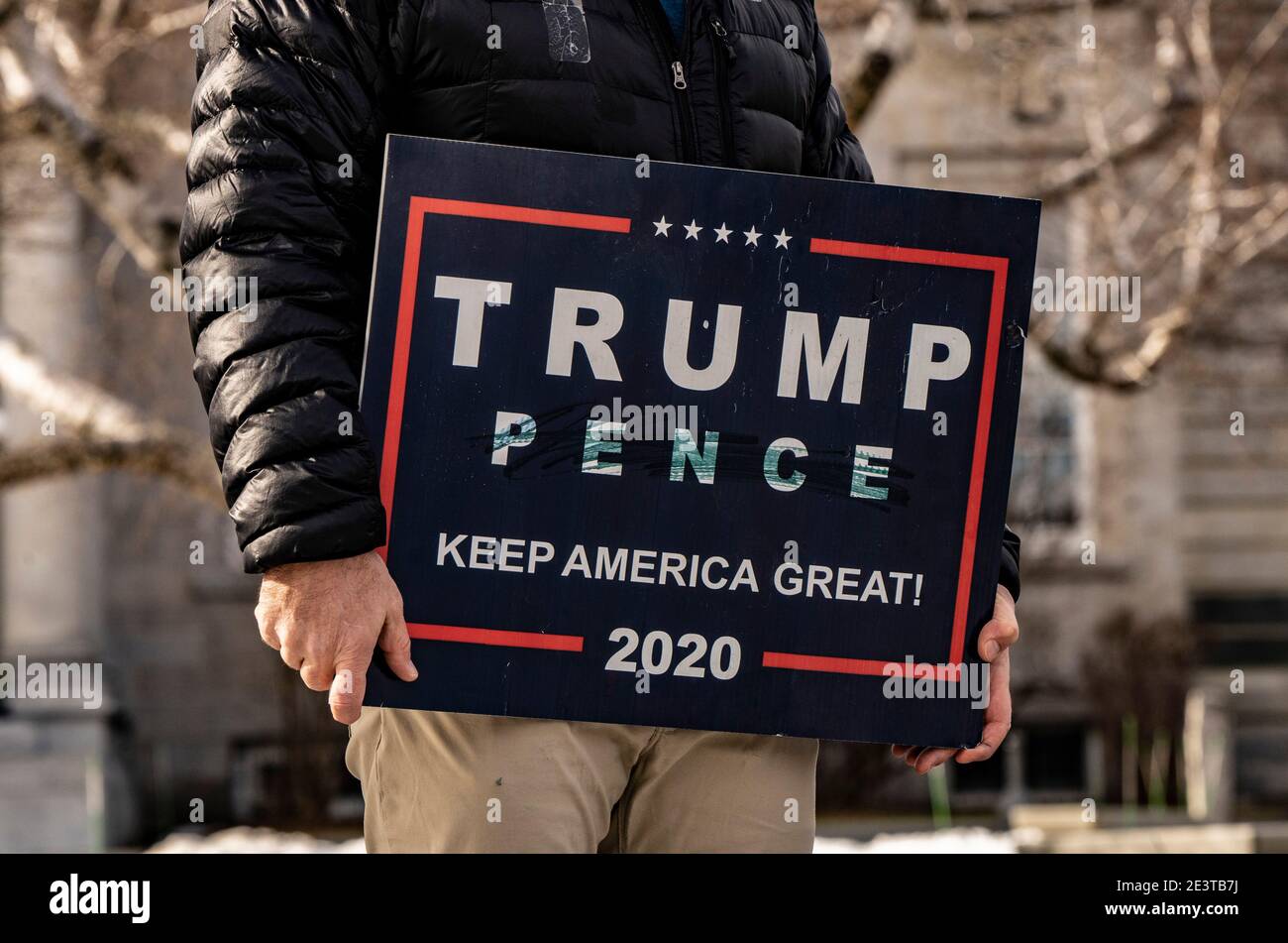 Trump crossed out hi-res stock photography and images - Alamy