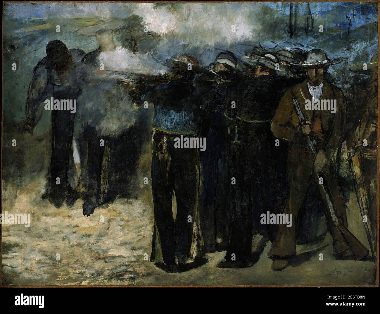 Manet, Edouard - The Execution of Emperor Maximilian, 1867 Stock Photo ...