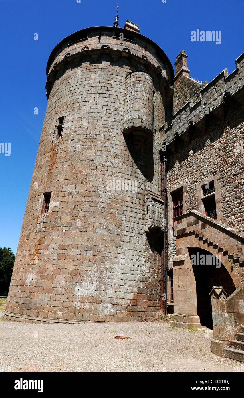 Combourg castle, Combourg, Ille-et-Vilaine, Bretagne, Brittany, France ...