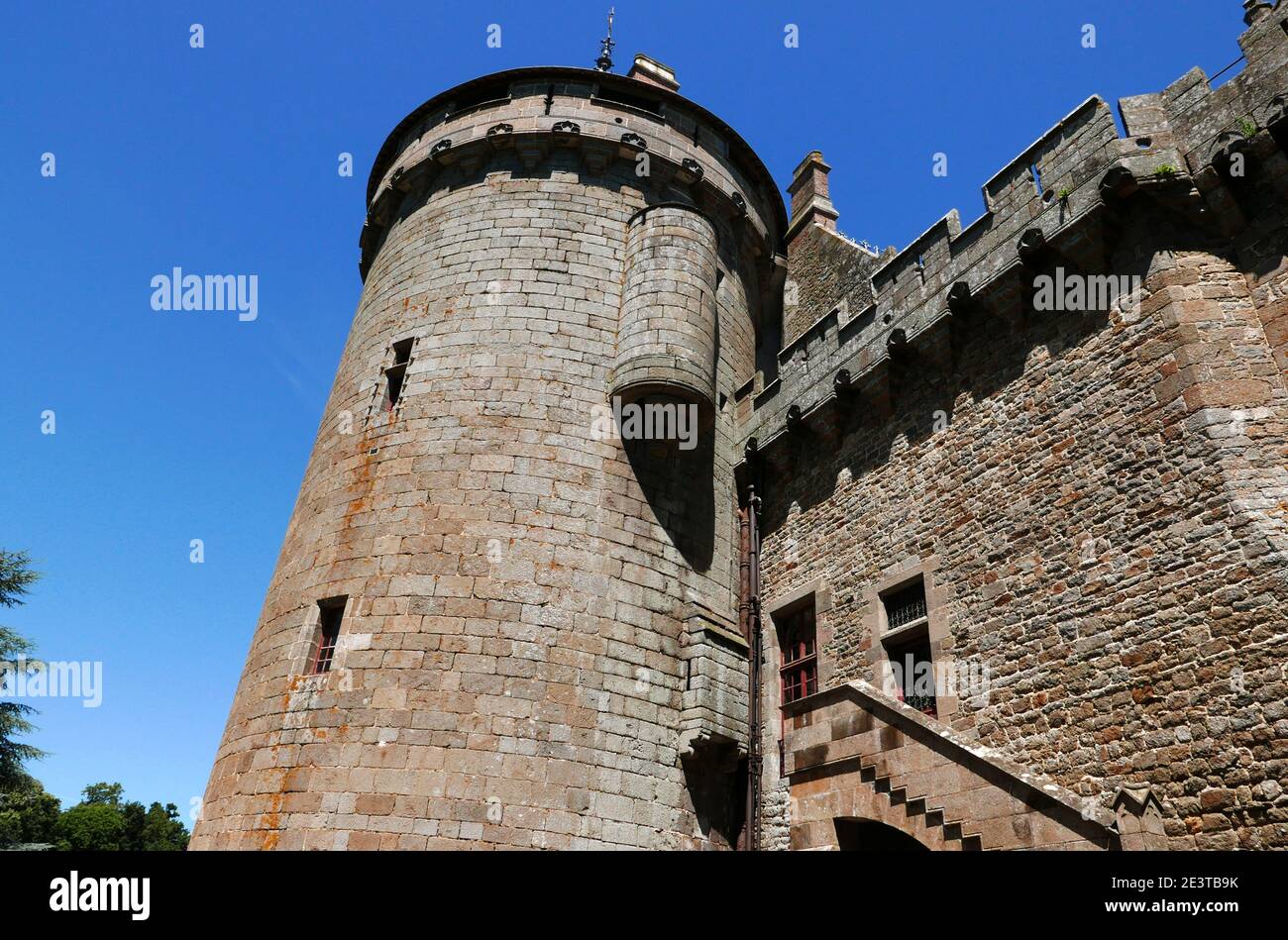 Combourg castle, Combourg, Ille-et-Vilaine, Bretagne, Brittany, France ...