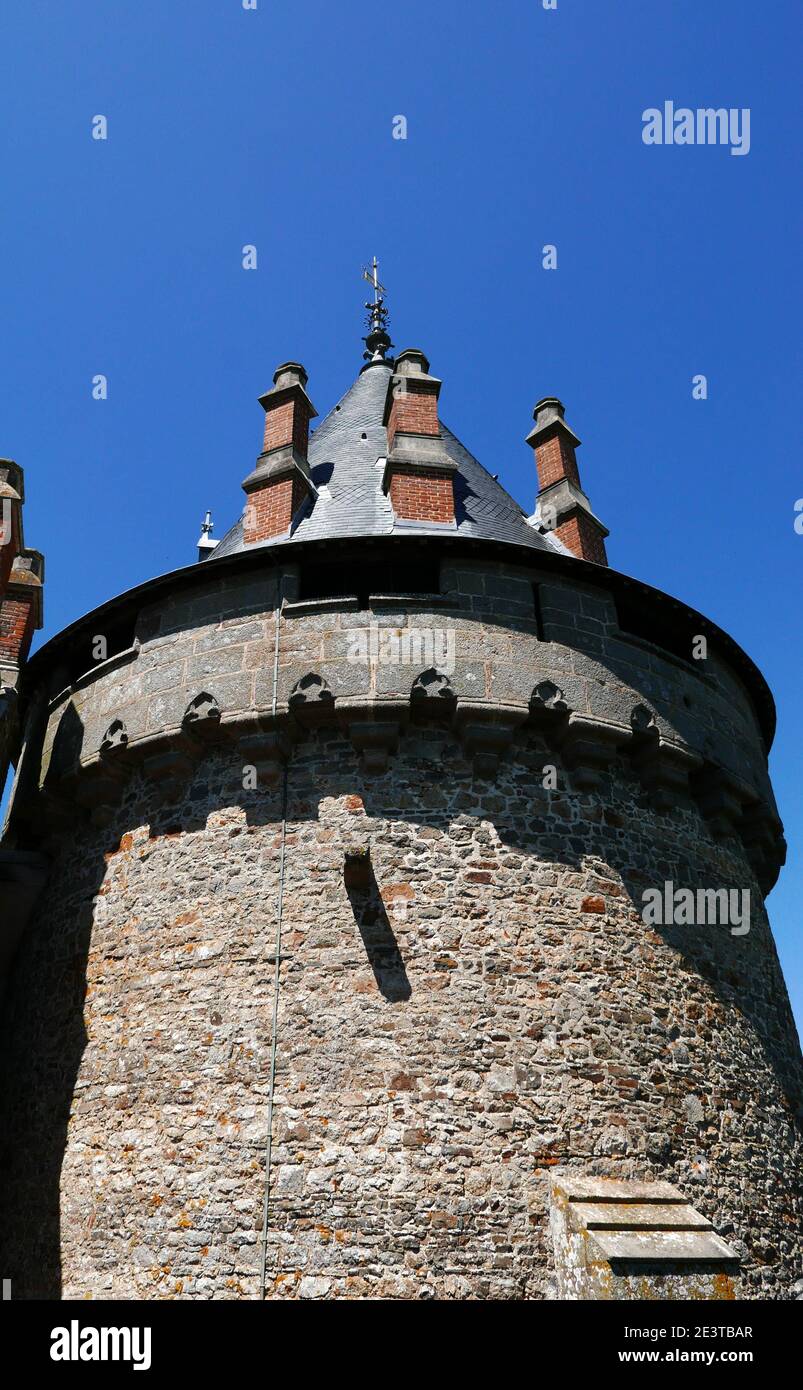 Combourg castle, Combourg, Ille-et-Vilaine, Bretagne, Brittany, France ...