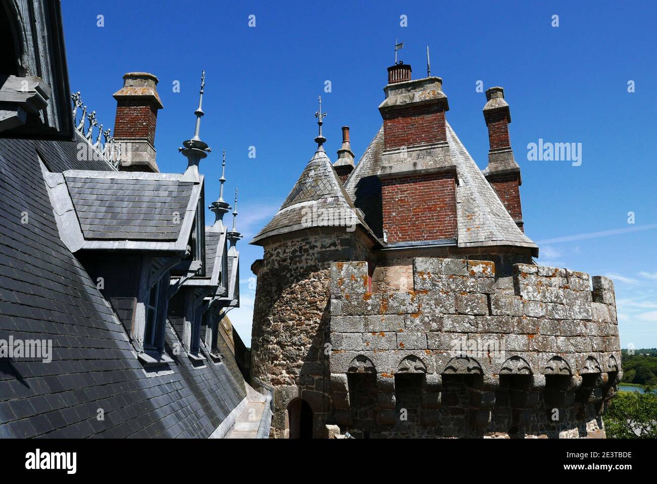 Combourg castle, Combourg, Ille-et-Vilaine, Bretagne, Brittany, France ...