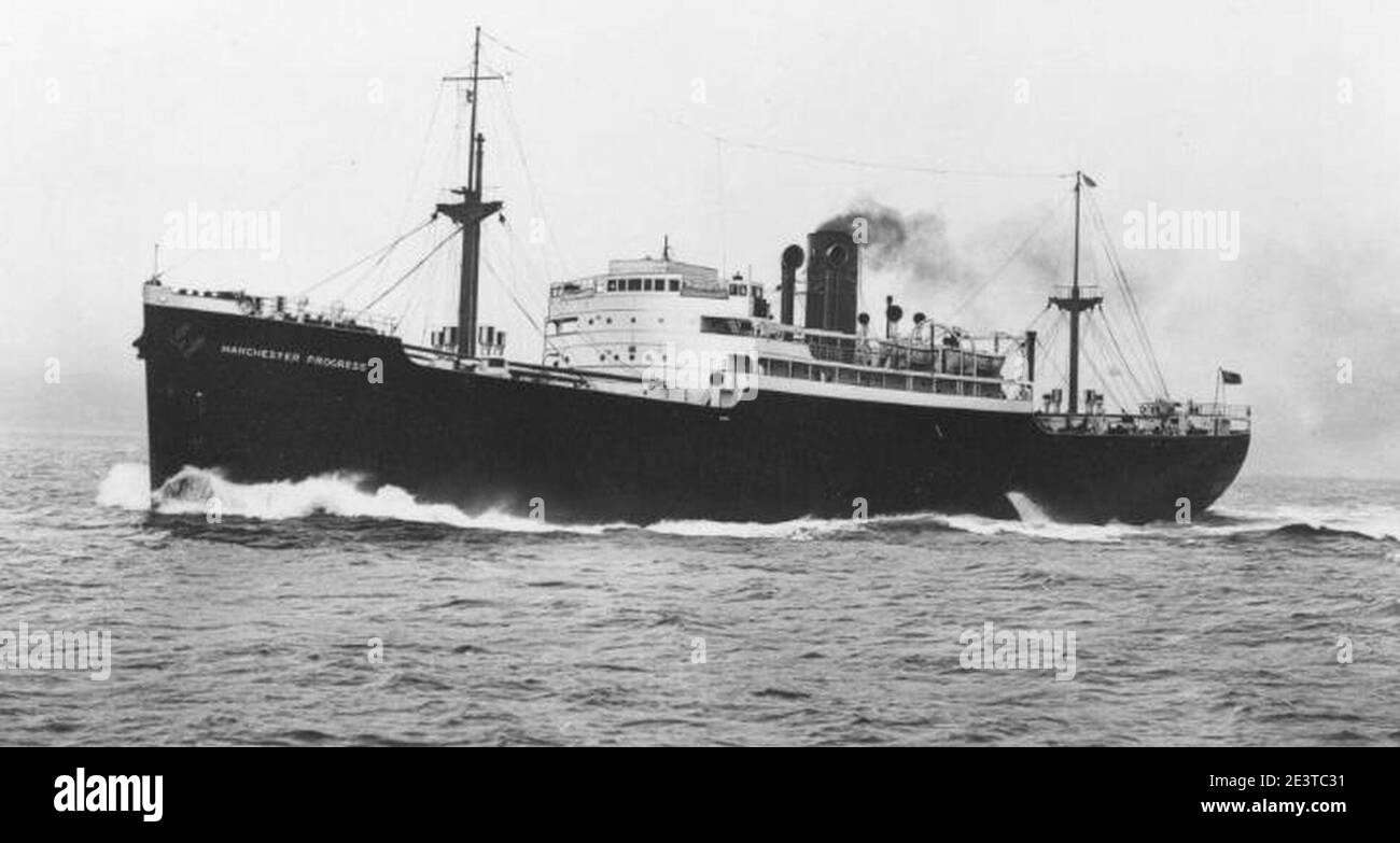 Manchester Progress 7346 grt 1938-1966 Stock Photo - Alamy