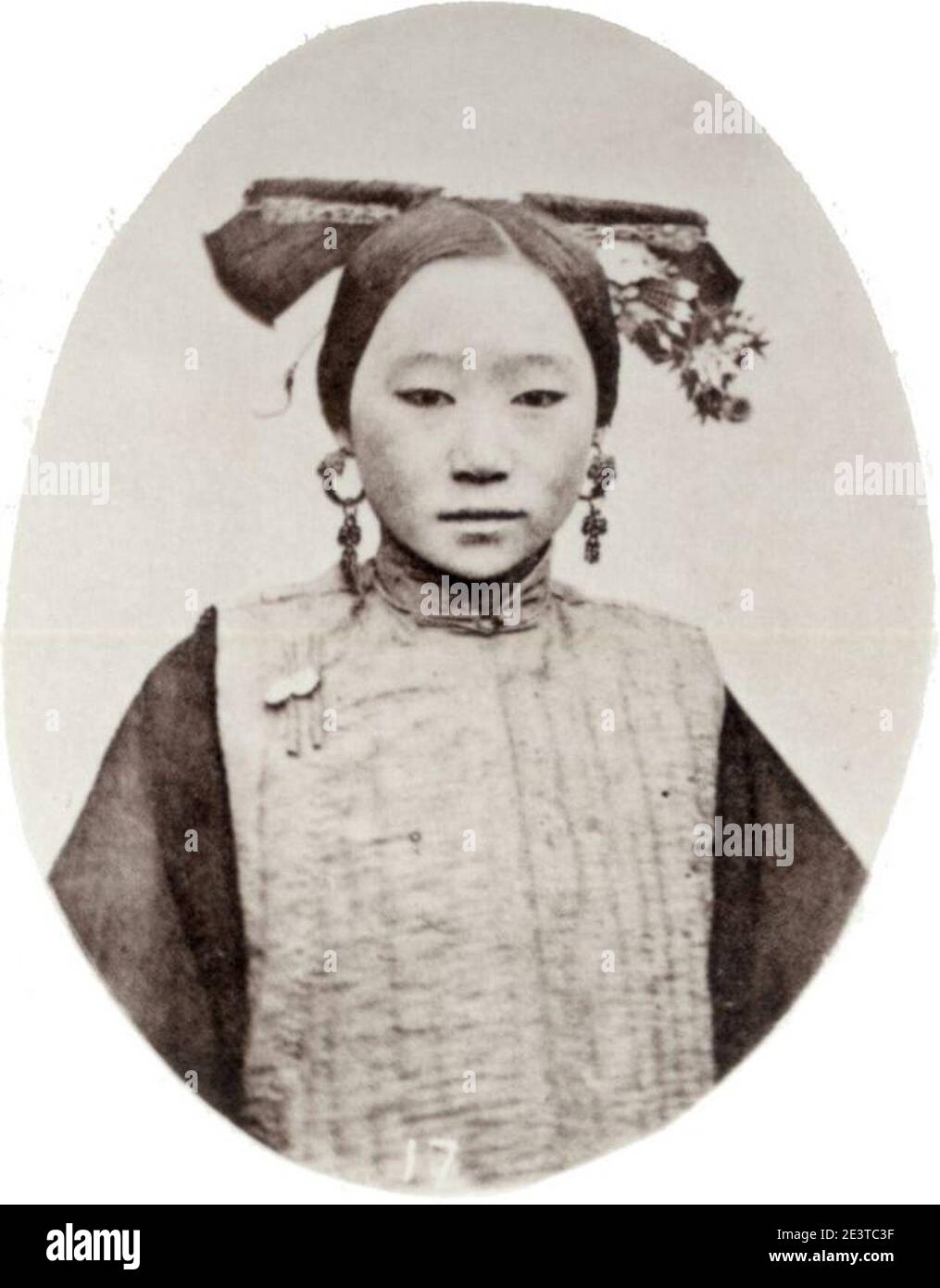 Manchu or Tatar lady, circa 1868 (Vintage.es) 02 Stock Photo - Alamy